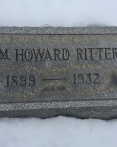 Patrolman William Howard Ritter, Ashtabula Police Department, Ohio