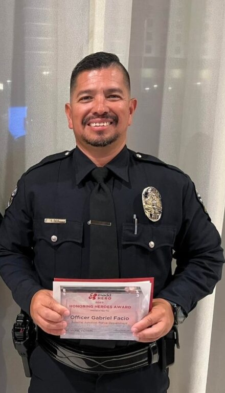 Police Officer Gabriel Facio, Apache Junction Police Department, Arizona