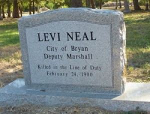 Deputy City Marshal Levi Neal, Bryan Police Department, Texas